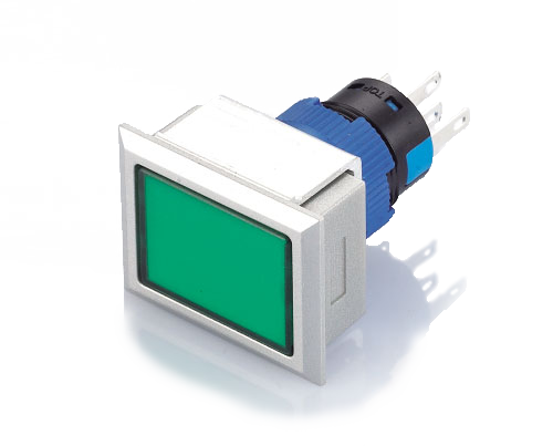 Plastic Pushbutton K16 G Series K16 G Rectangular Illuminated Button